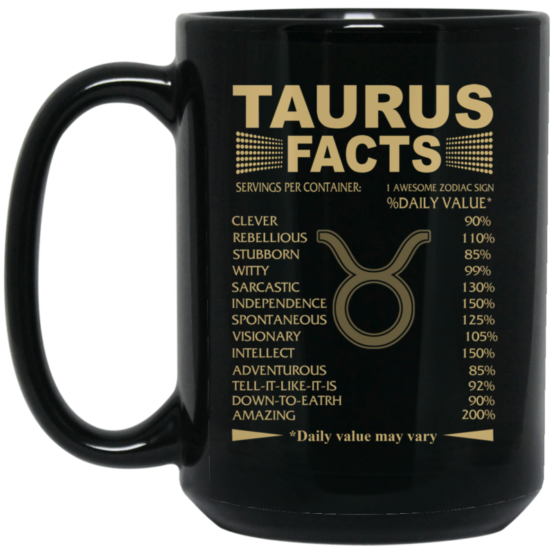Taurus facts coffee mugs - RobinPlaceFabrics