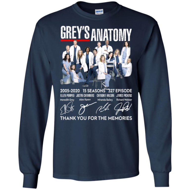Greys Anatomy Thank You For The Memories Shirt - RobinPlaceFabrics