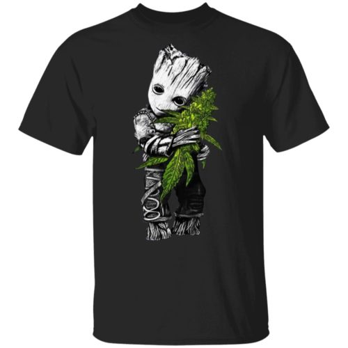 Baby Groot Hug Cannabis Marijuana hoodie, sweater, t shirt ...