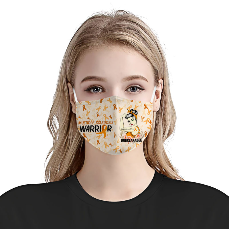 Multiple Sclerosis Awareness Warrior Face Mask - RobinPlaceFabrics