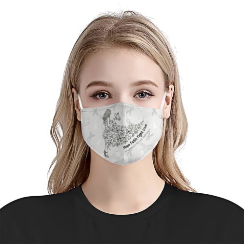 Parkinson’s Disease Awareness Hope Faith Fight Love Face Mask ...