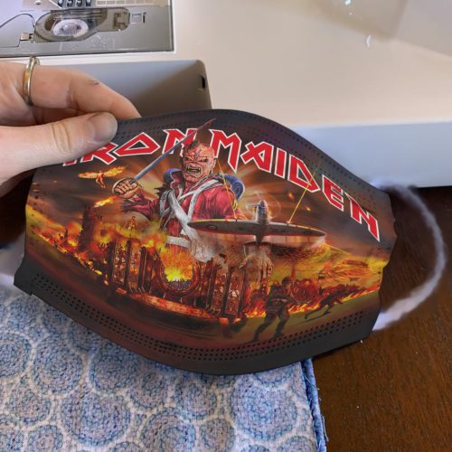 Iron Maiden Full Print Face Mask | RobinPlaceFabrics | Reviews on Judge.me