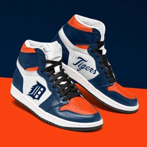 Detroit Tigers Air Jordan 1 High Sneaker - RobinPlaceFabrics