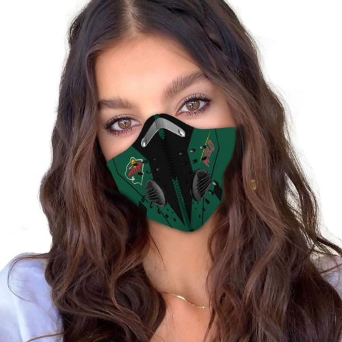Minnesota Wild Hockey N95 Filter Face Mask - RobinPlaceFabrics