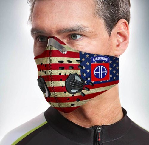 US 82nd Airborne Division N95 Filter Face Mask | RobinPlaceFabrics ...