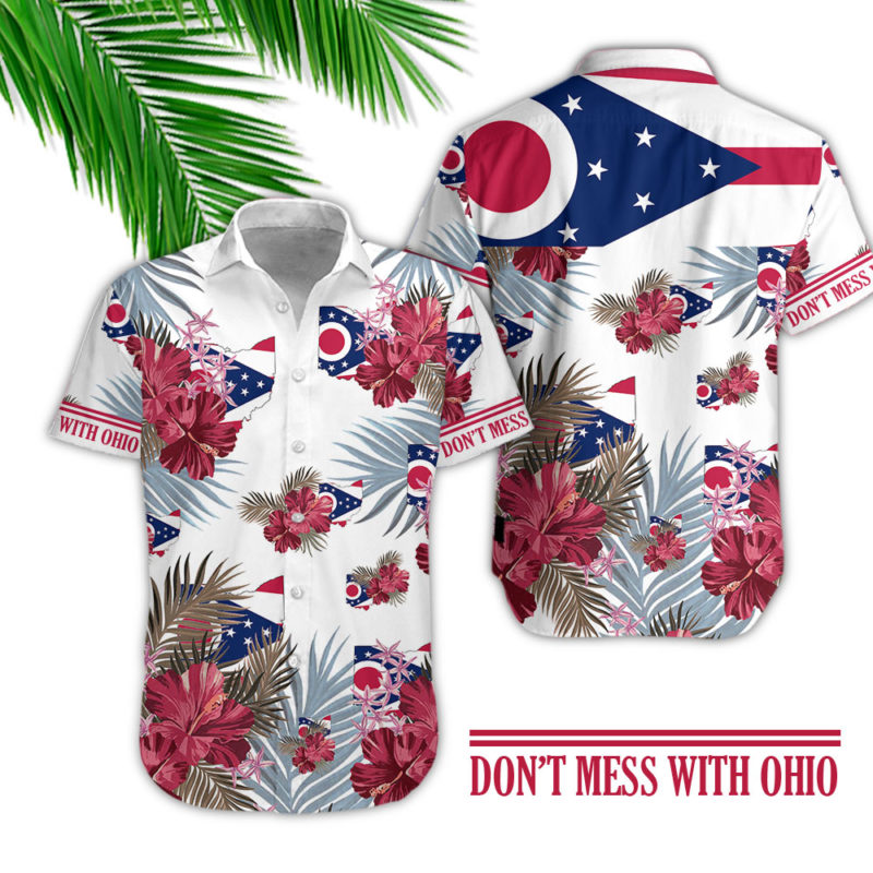 Don't Mess With Ohio State Button-Up T Shirt - RobinPlaceFabrics