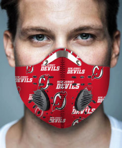 New Jersey Devils Face Mask + N95 Filter - RobinPlaceFabrics