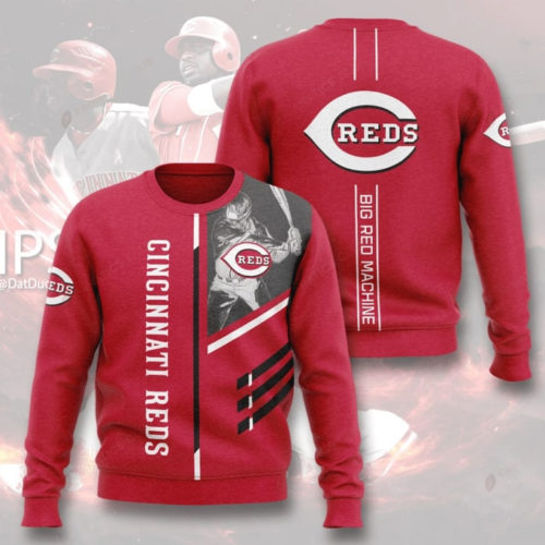 Cincinnati Reds Big Red Machine All Over Print Sweater ...
