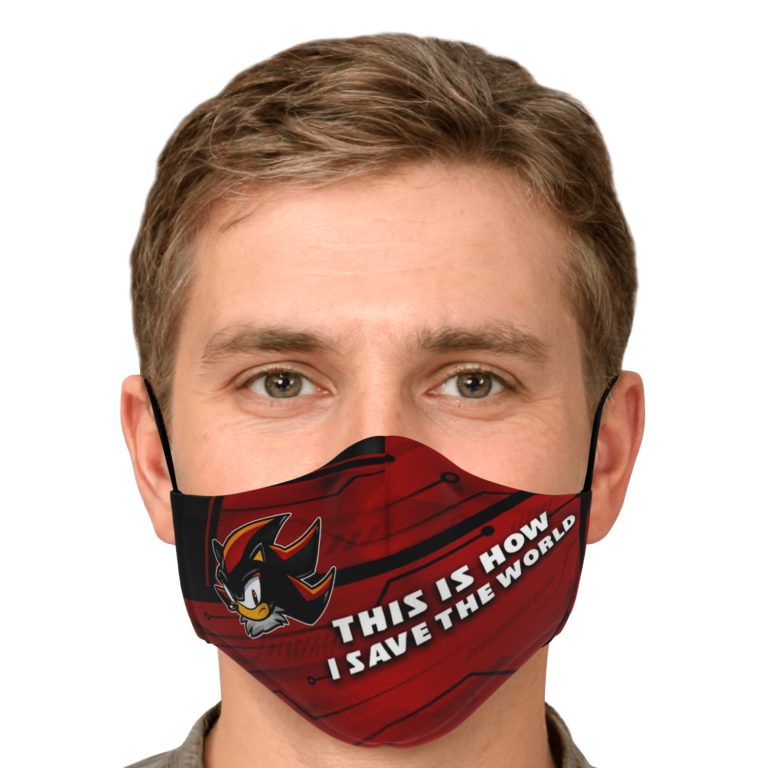 This Is How I Save The World Shadow The Hedgehog Face Mask With PM2.5 ...