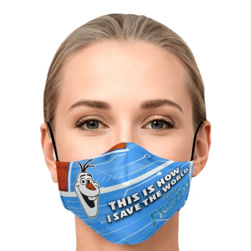 This Is How I Save The World Olaf Face Mask With PM2.5 Filters ...