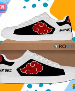 Akatsuki Sneakers Custom Naruto Anime Skateboard Shoes - RobinPlaceFabrics
