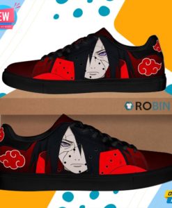 Akatsuki Sneakers Custom Naruto Anime Skateboard Shoes - RobinPlaceFabrics