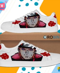 Akatsuki Sneakers Custom Naruto Anime Skateboard Shoes - RobinPlaceFabrics