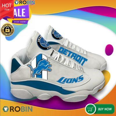 Detroit Lions Shoes Air Jordan 13 Sneakers - RobinPlaceFabrics