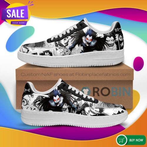 Ryuk Air Force Sneakers Death Note Anime NAF Shoes | RobinPlaceFabrics ...