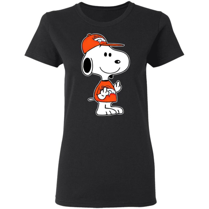 Snoopy Denver Broncos NFL Double Middle Fingers Fck You T Shirt ...