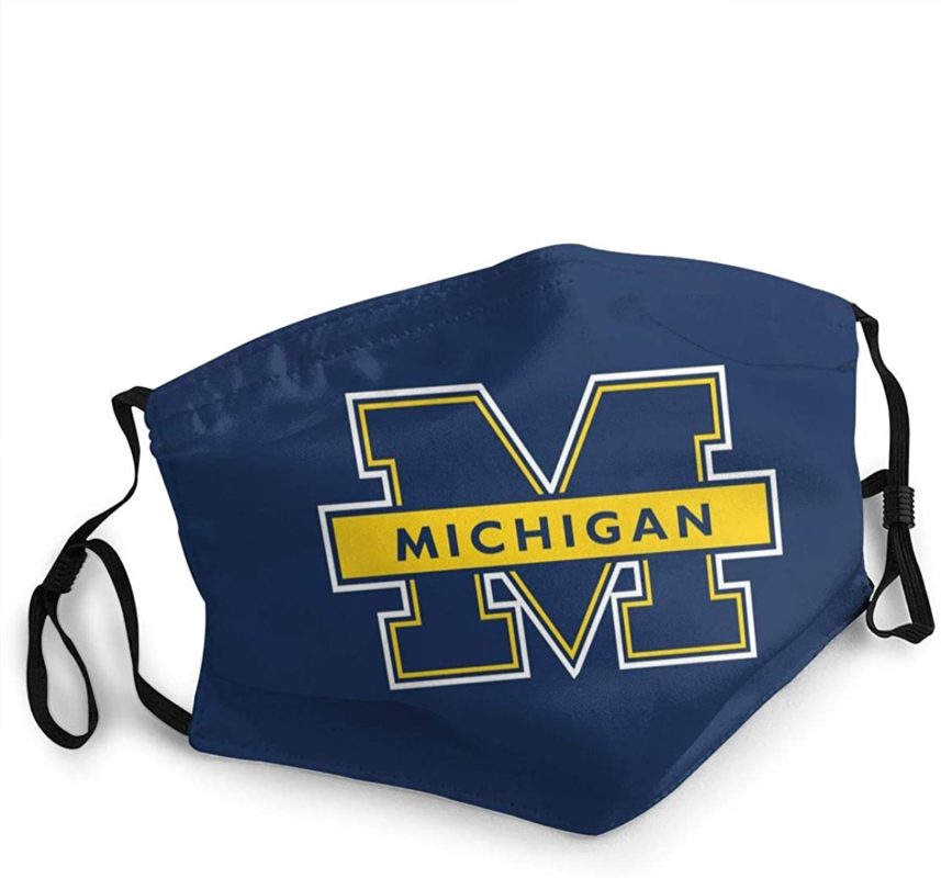 Michigan Wolverines Football Face Mask With PM2.5 Filter Sheet ...