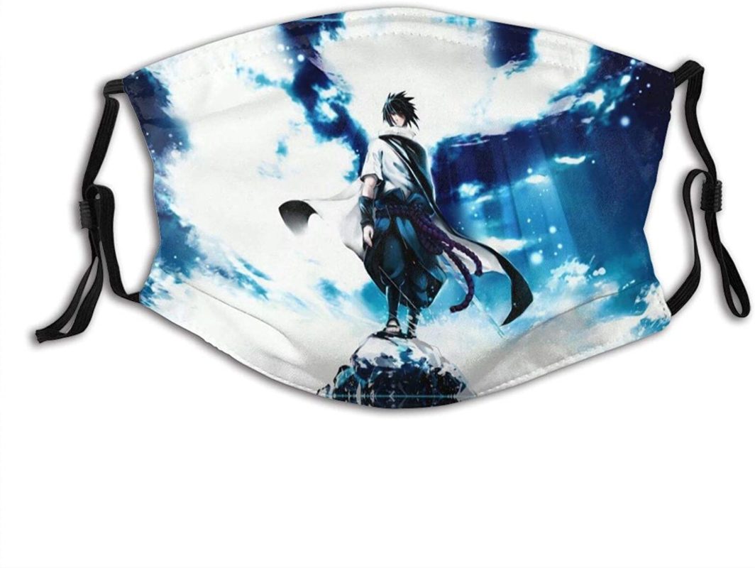 Uchiha Sasuke Naruto Face Mask With PM2.5 Filter Sheet - RobinPlaceFabrics