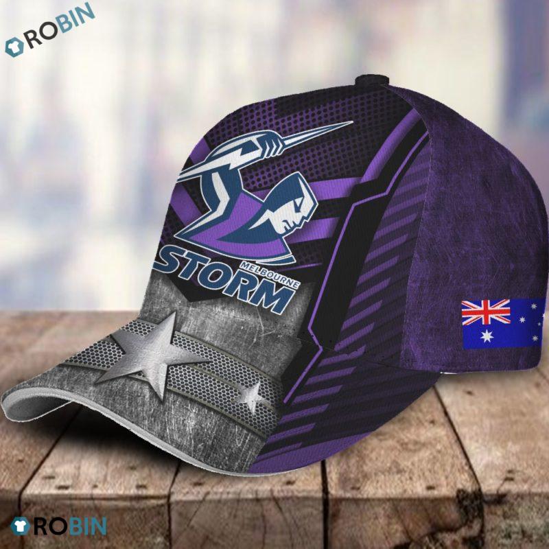 Melbourne Storm Full Print Hat, Cap - RobinPlaceFabrics