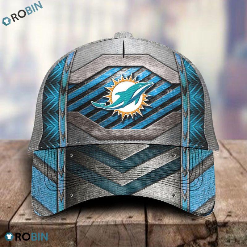 NFL Miami Dolphins Skull All Over Print Caps - RobinPlaceFabrics