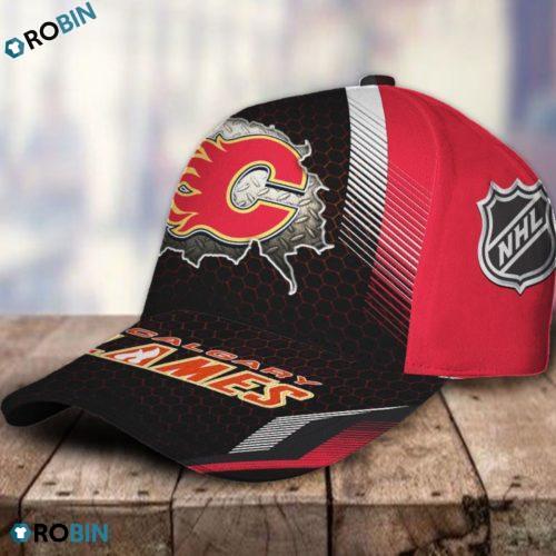 Calgary Flames All Over Print Caps - RobinPlaceFabrics