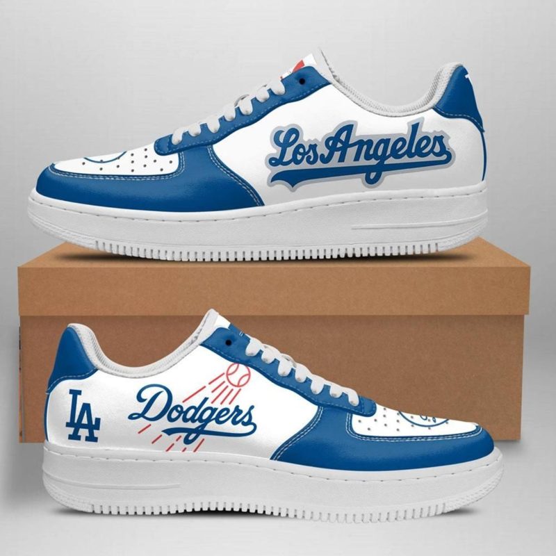 Los Angeles Dodgers Nike Air Force 1 Shoes - RobinPlaceFabrics