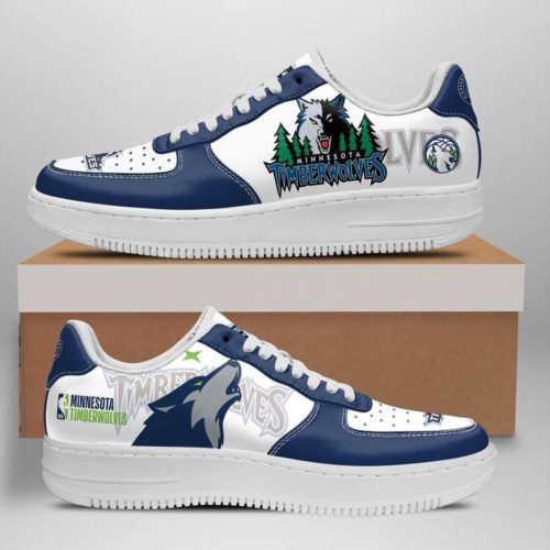 Minnesota Timberwolves Nike Air Force 1 Shoes - RobinPlaceFabrics