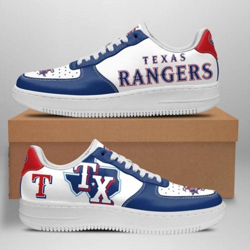 Texas Rangers Custom Nike Air Force 1 Shoes - RobinPlaceFabrics