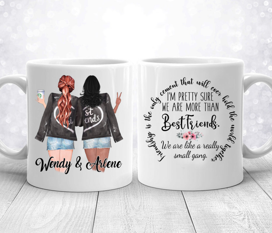 Custom best friend mug, personalized bestie mug, best friend gift ...