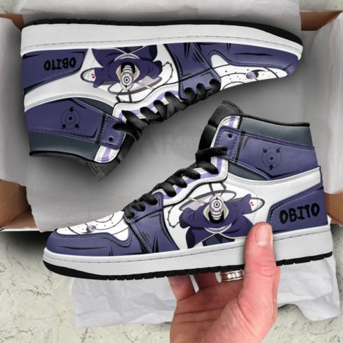 Custom Anime Sneakers Uchiha Obito Shoes | RobinPlaceFabrics | Reviews ...
