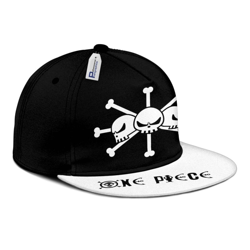 Blackbeard Pirates Hat Cap One Piece Anime Snapback Hat - RobinPlaceFabrics