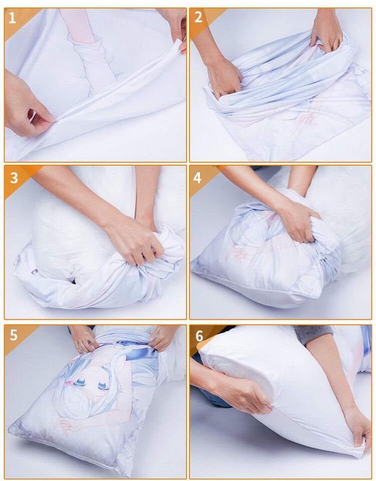 Genshin Impact Eula Body Pillow Cover and Inserts - RobinPlaceFabrics