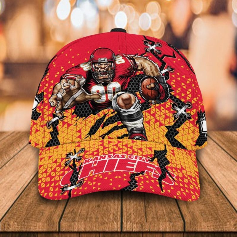 NFL Kansas City Chiefs Mascot 3D Print Cap, Hat - RobinPlaceFabrics