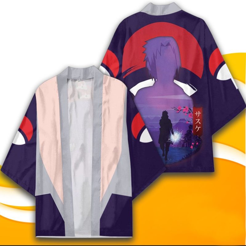 Uchiha Sasuke Kimono Uniform Anime Naruto Kimono Cardigan ...