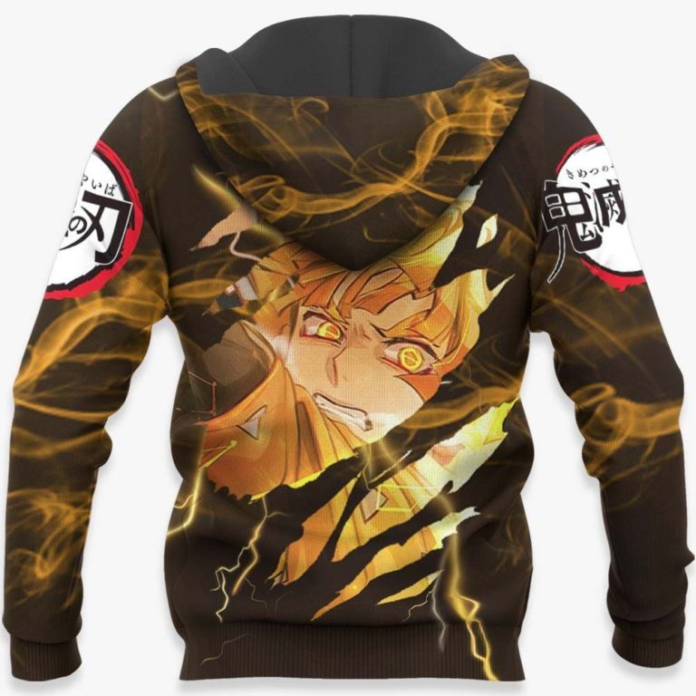 Zenitsu Agatsuma Demon Slayer All Over Print Hoodie - RobinPlaceFabrics