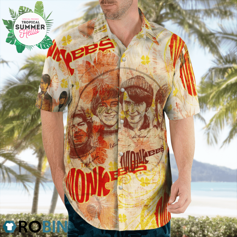 The Monkees Band Hawaiian Shirts - RobinPlaceFabrics