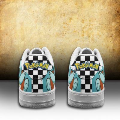 Poke Squirtle Sneakers Checkerboard Custom Pokemon Shoes ...