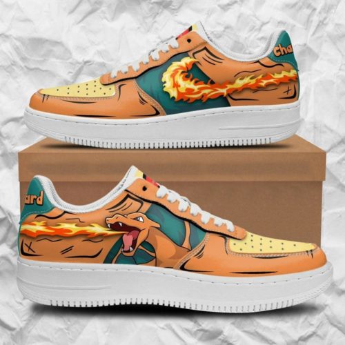 Pokemon Charizard Air Sneakers Custom Anime Shoes - RobinPlaceFabrics