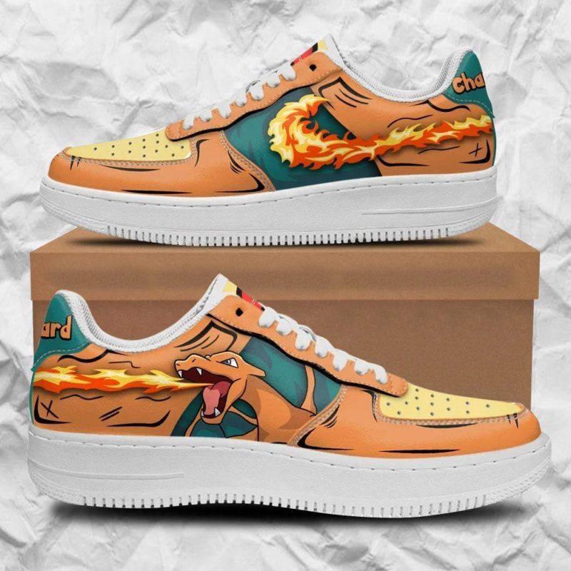 Pokemon Charizard Air Sneakers Custom Anime Shoes - RobinPlaceFabrics