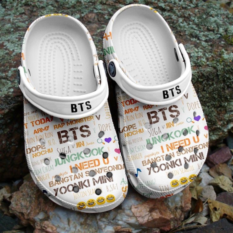 Bts Jungkook Idol Bts Bts Army Clog Crocs Shoes - RobinPlaceFabrics