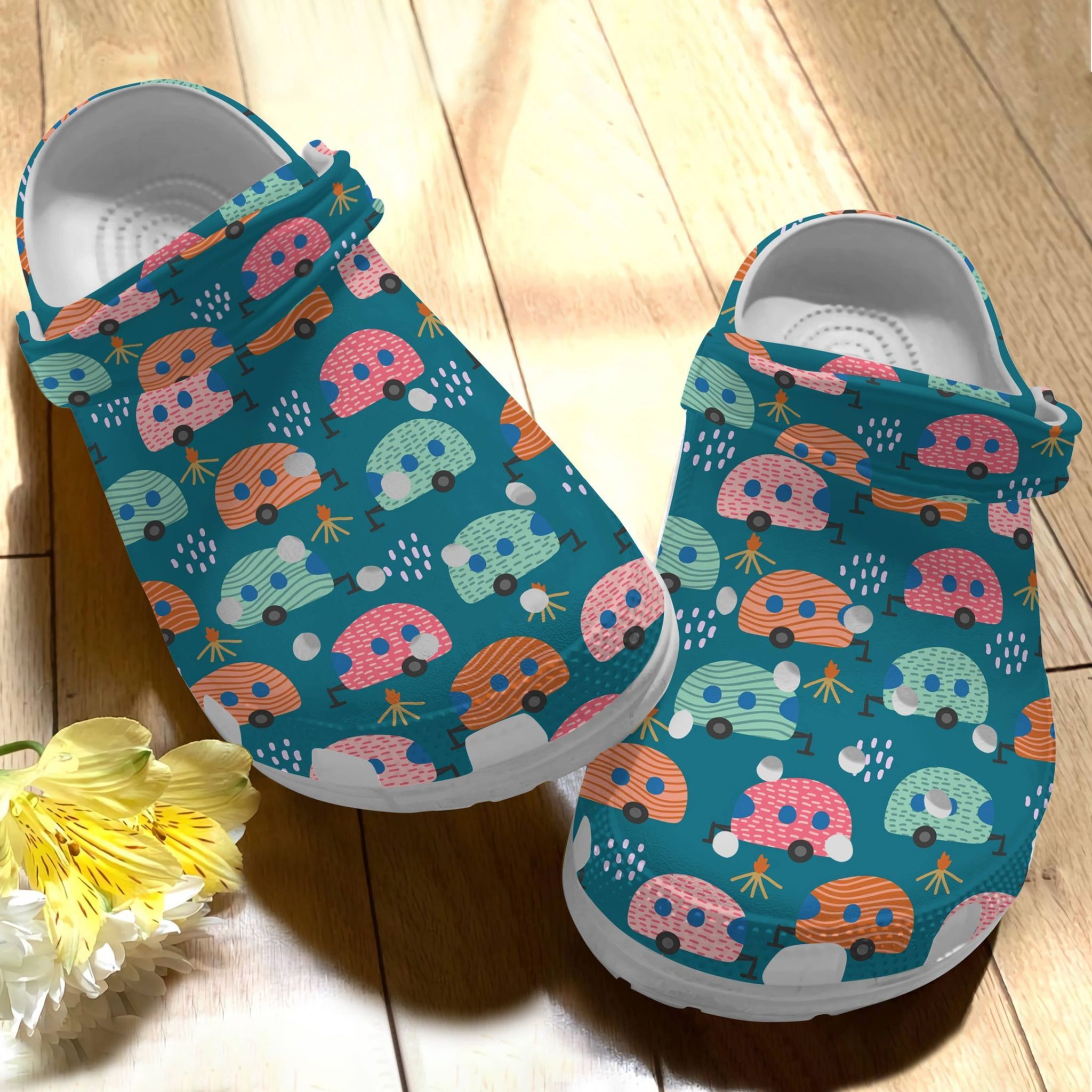Camping Clog Cozy Camper 5 Colors Crocs Crocband Clog - RobinPlaceFabrics