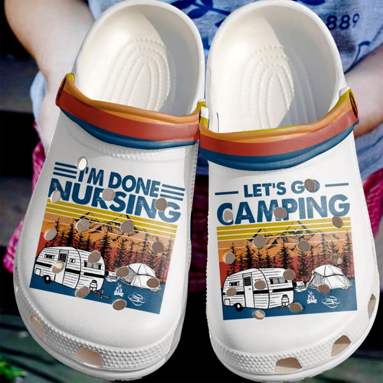 Camping Clog Highlights Camping Pattern Crocs Crocband Clog ...