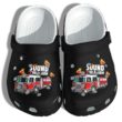 Fire Engine Car Shoes For Firefighter Son - Sound The Alarm Crocs Shoes ...