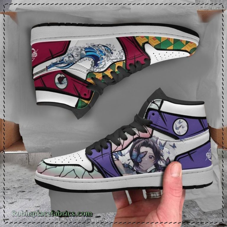 Giyu x Shinobu Boot Sneakers Custom Demon Slayer Anime Shoes ...