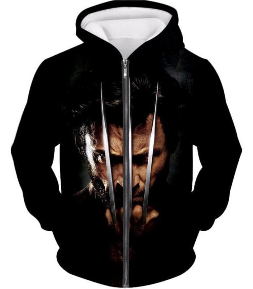Marvel Hero Wolverine Cinematic Promo All Over Print Hoodie and Zip ...