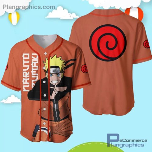 Naruto Uzumaki Baseball Jersey Shirt Naruto Anime Merch Clothes ...