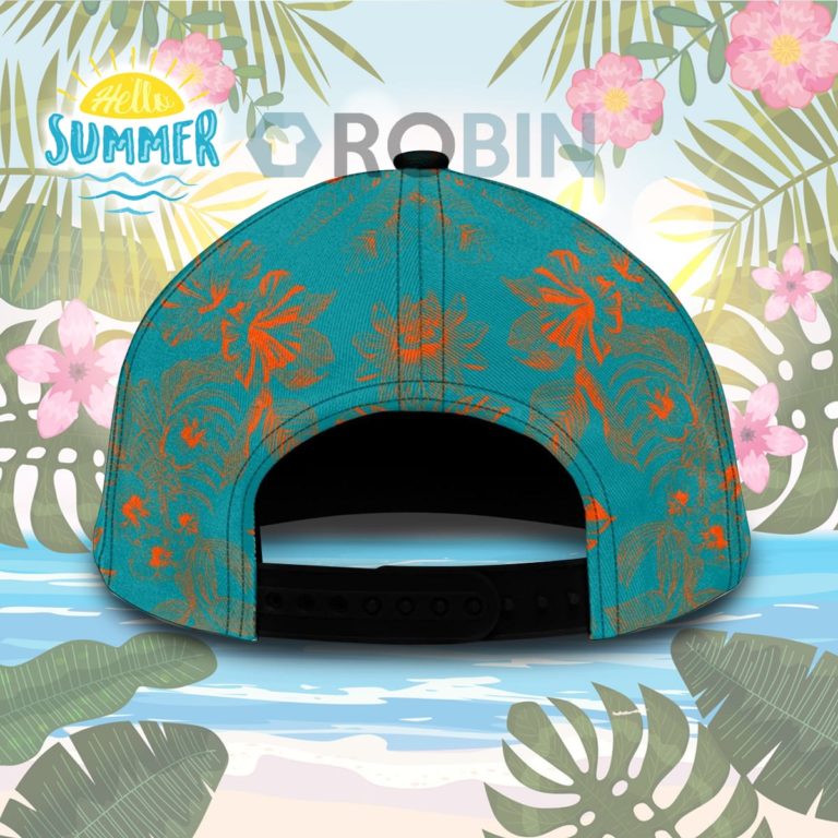 Personalized Miami Dolphins Tropical Hawaiian Classic Baseball Cap Hat ...