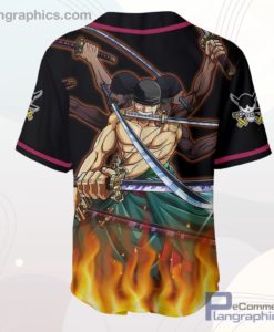 Roronoa Zoro Ashura Baseball Jersey Shirt One Piece Anime Merch Clothes ...