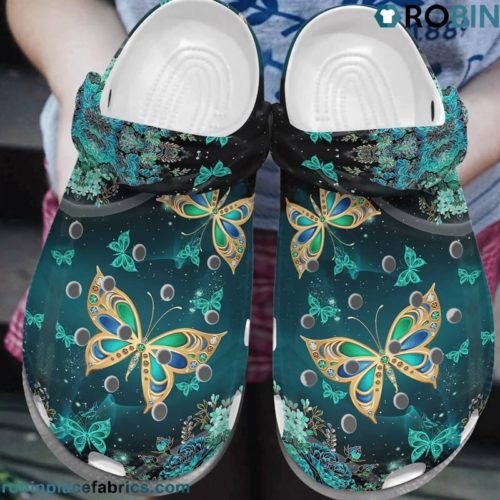 Lighting Buttefly Magical Butterflies Crocs Shoes - RobinPlaceFabrics