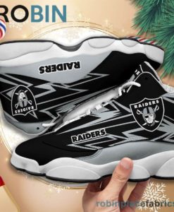 Oakland Raiders NFL Air Jordan 13 Sneakers - RobinPlaceFabrics